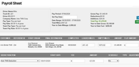 Driver Payroll Software for Trucking Companies